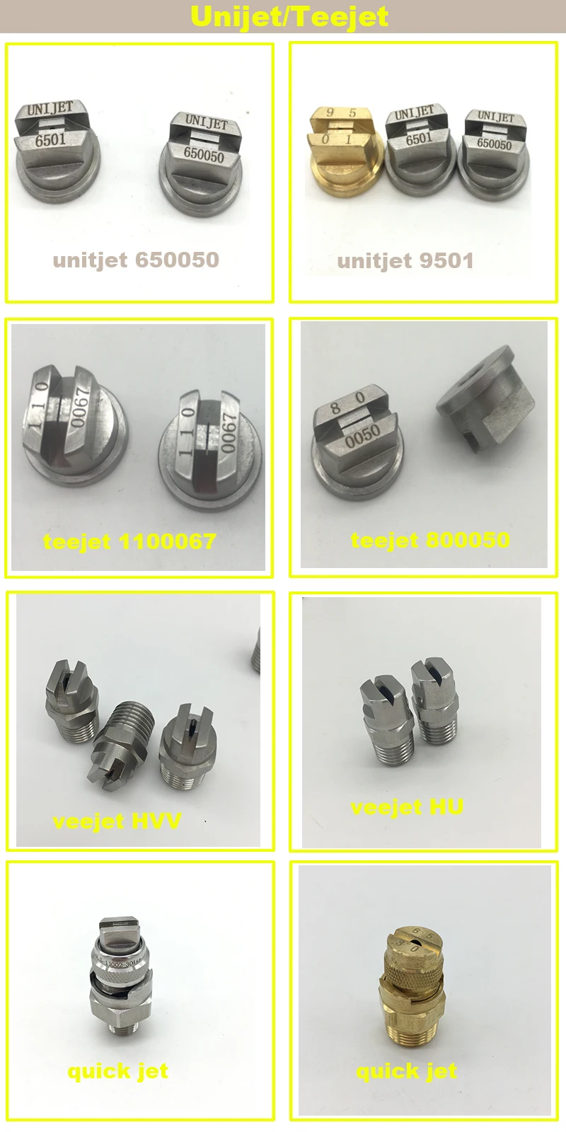 Unijet 9501 Stainless Steel Spray Tip for Cleaning, Cooling, and ...