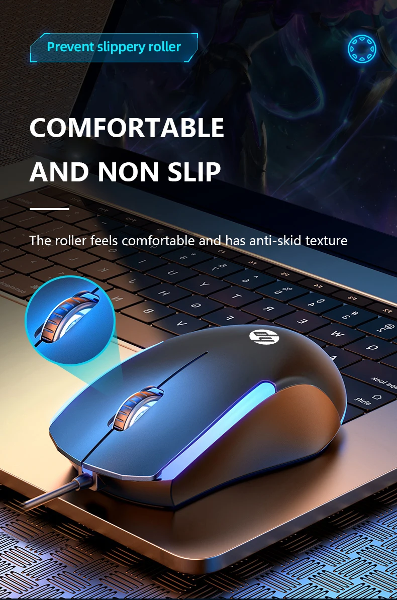 HP M160 Wired USB Mouse - High Performance RGB Gaming Mouse