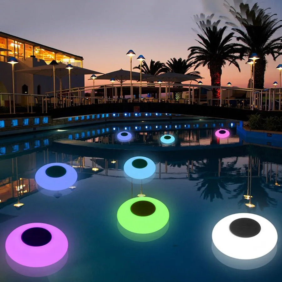 RGB Solar Floating Light with Remote Control - IP68 Pool Light