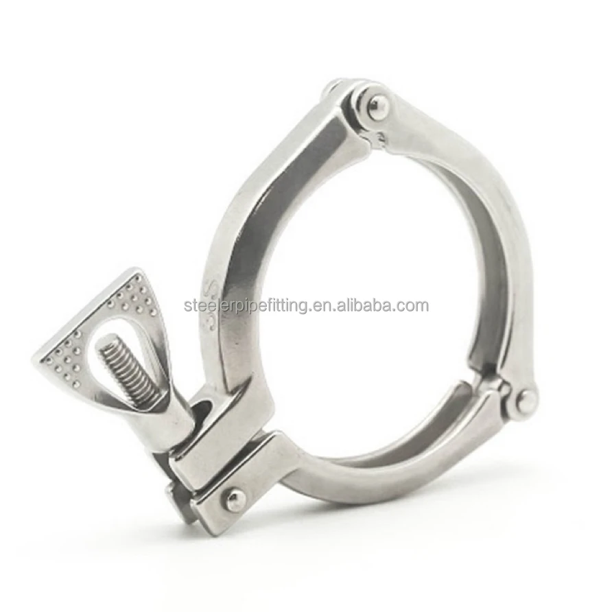 Stainless Steel Ss304 316l Sanitary Vacuum Three Piece Clamp - Buy ...