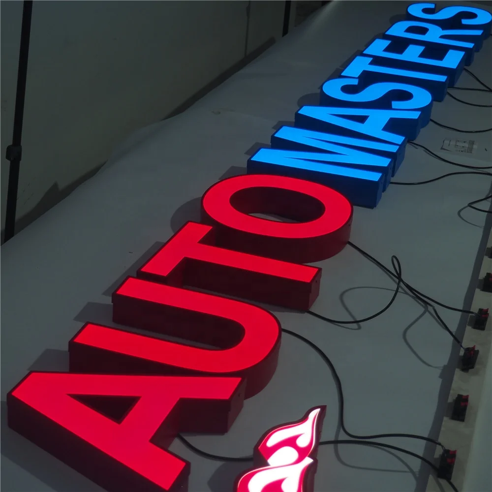 Commercial Grade Acrylic LED Neon Sign Flat Backlight Word for Branding ...