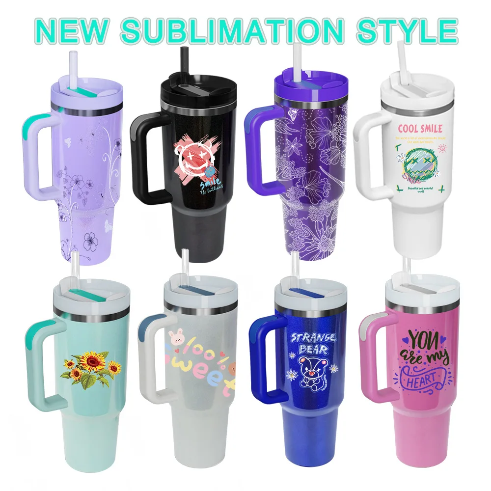 Custom Thermos Stanley Sippy Drink Vacuum Mug Cups Stainless Steel ...