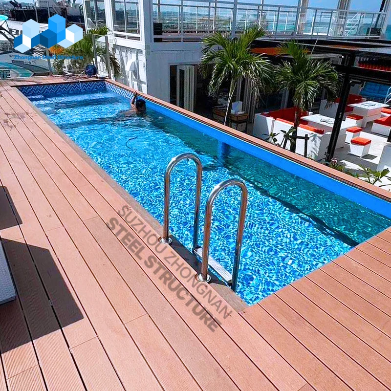 Factory Prefab 20ft 40ft Shipping Container Swimming Pools