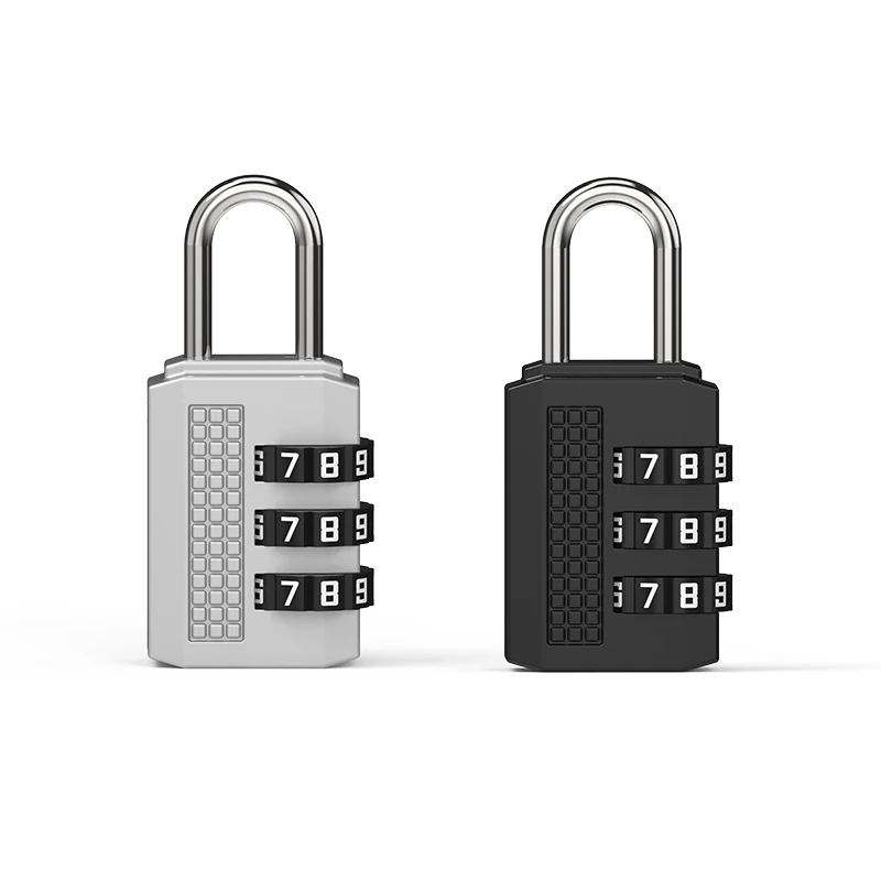Heavy Duty Mechanical 3 Digit Combination Lock 01b Zinc Alloy Padlock ...