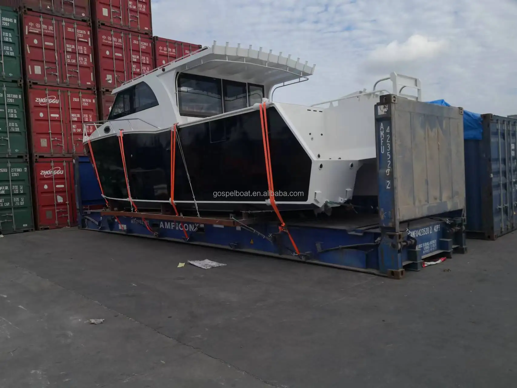 10m Aluminum Speed Power Boat Yacht Cabin Cruiser House Catamaran for Sale