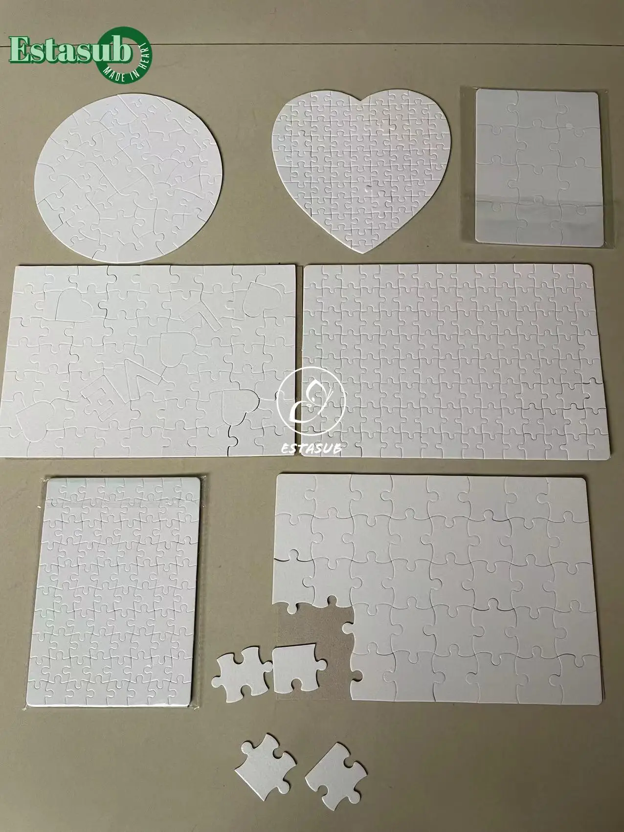 120 Piece A4 Rectangular Blank Sublimation Puzzles For Heat Transfer ...