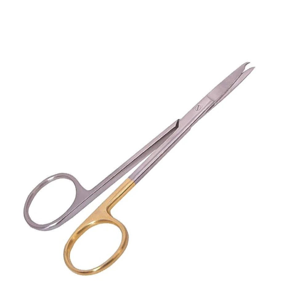 Customized Surgical Stitch Scissor Half Gold Stainless Steel Surgical ...