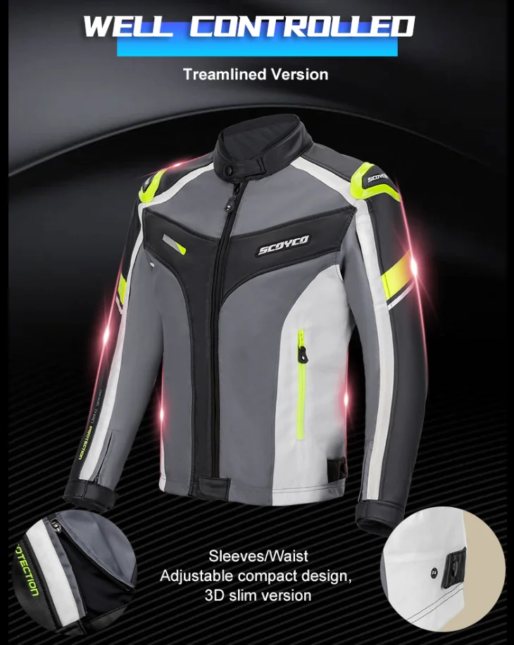 Scoyco Streetwear Motorsports Motocross Uniform Jackets Leather Bomber ...
