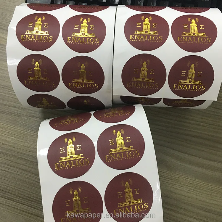 Custom Printed Round Stickers - Waterproof & Adhesive