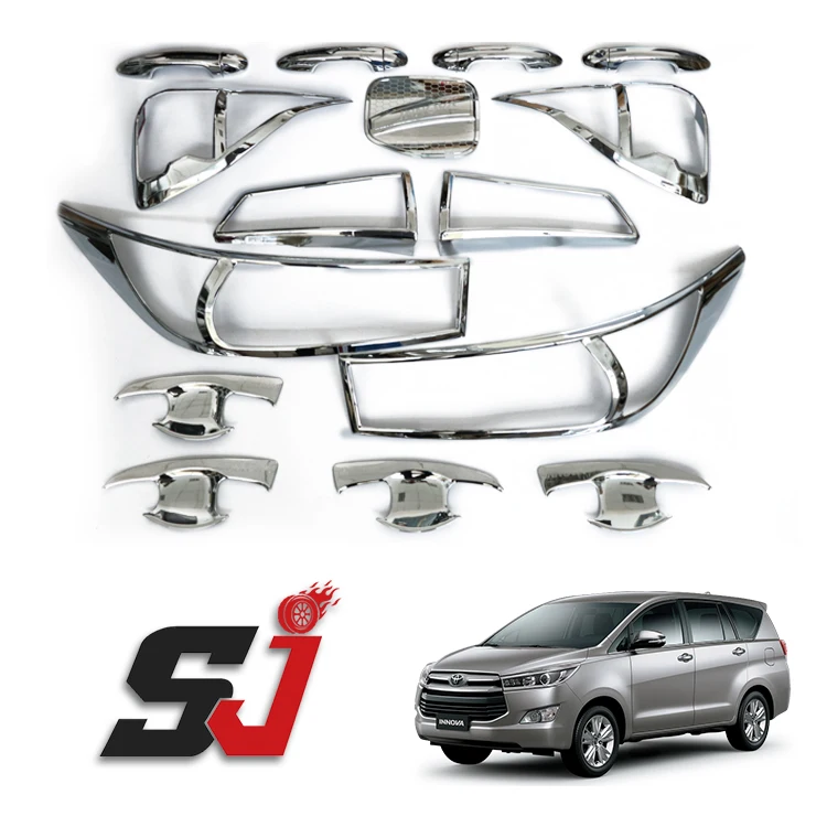 Chrome Matte Black Body Kit Carbon Fiber Handle Cover Bowl Headlamp ...