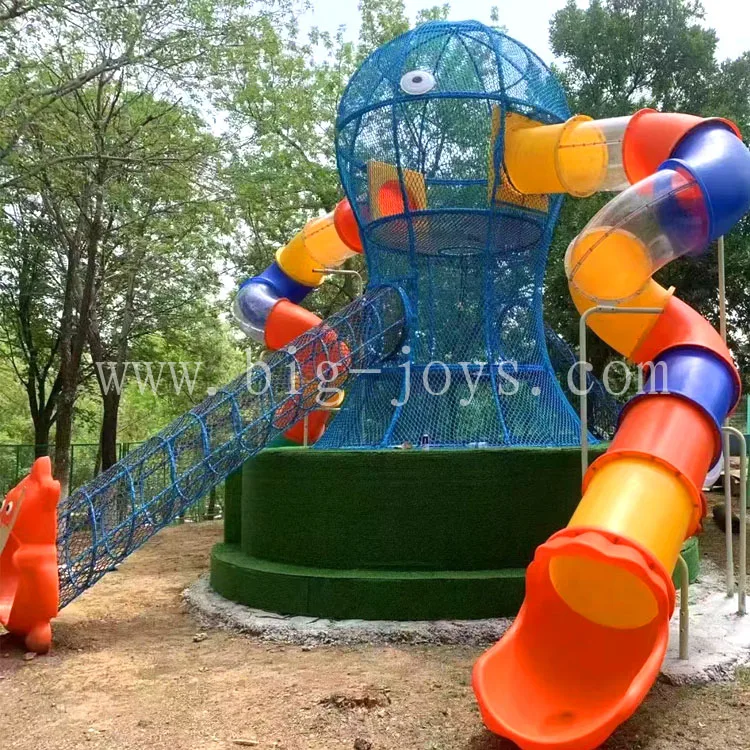 Octopus Slide,Web Climbing Adventure Center,Drilling Game,Kids ...