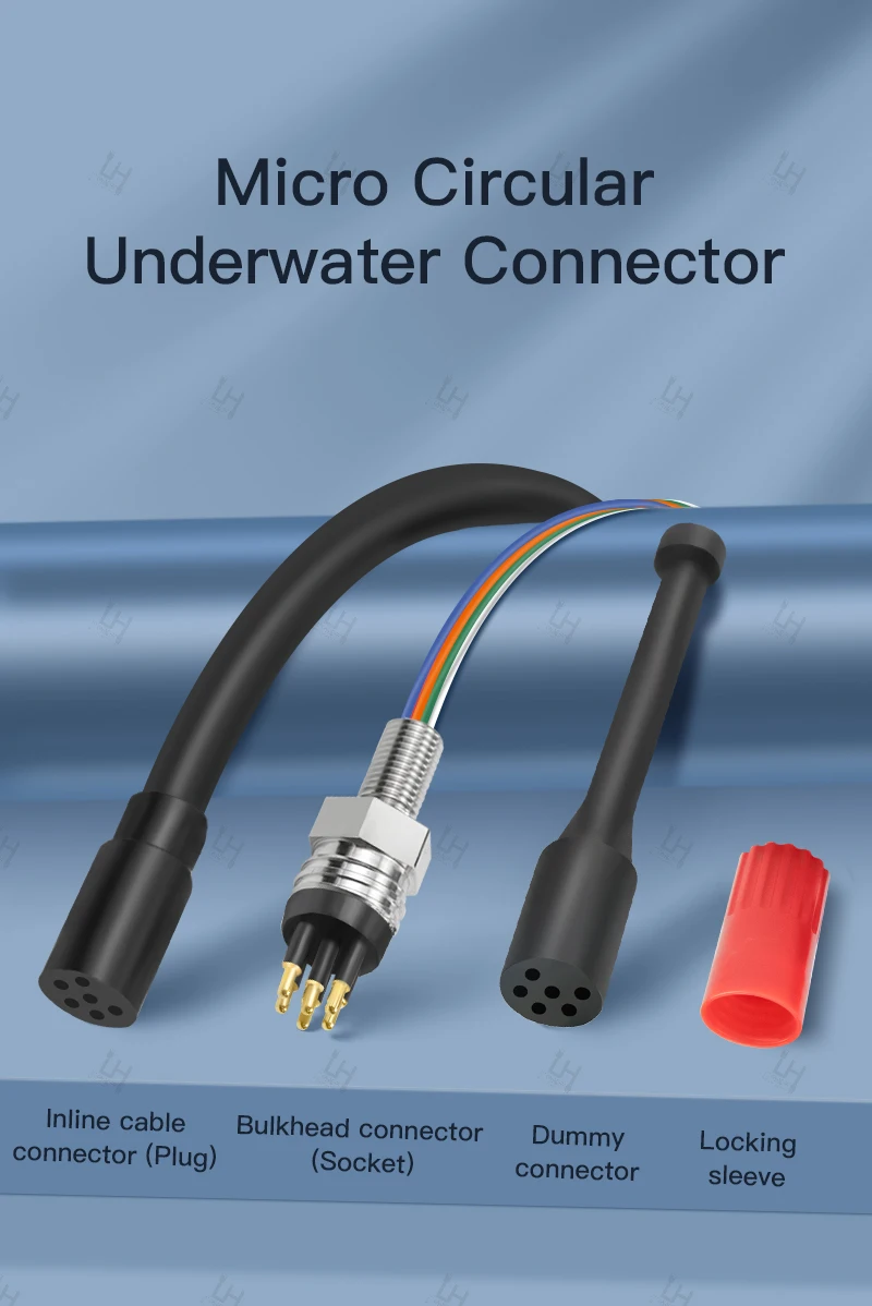 SMCBH6F Electric Subsea ROV Pluggable Cable Connector Waterproof ...