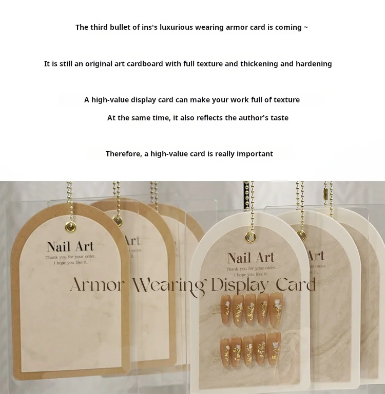 High Quality Nail Art Display Cards Customization Ins Nail Display ...