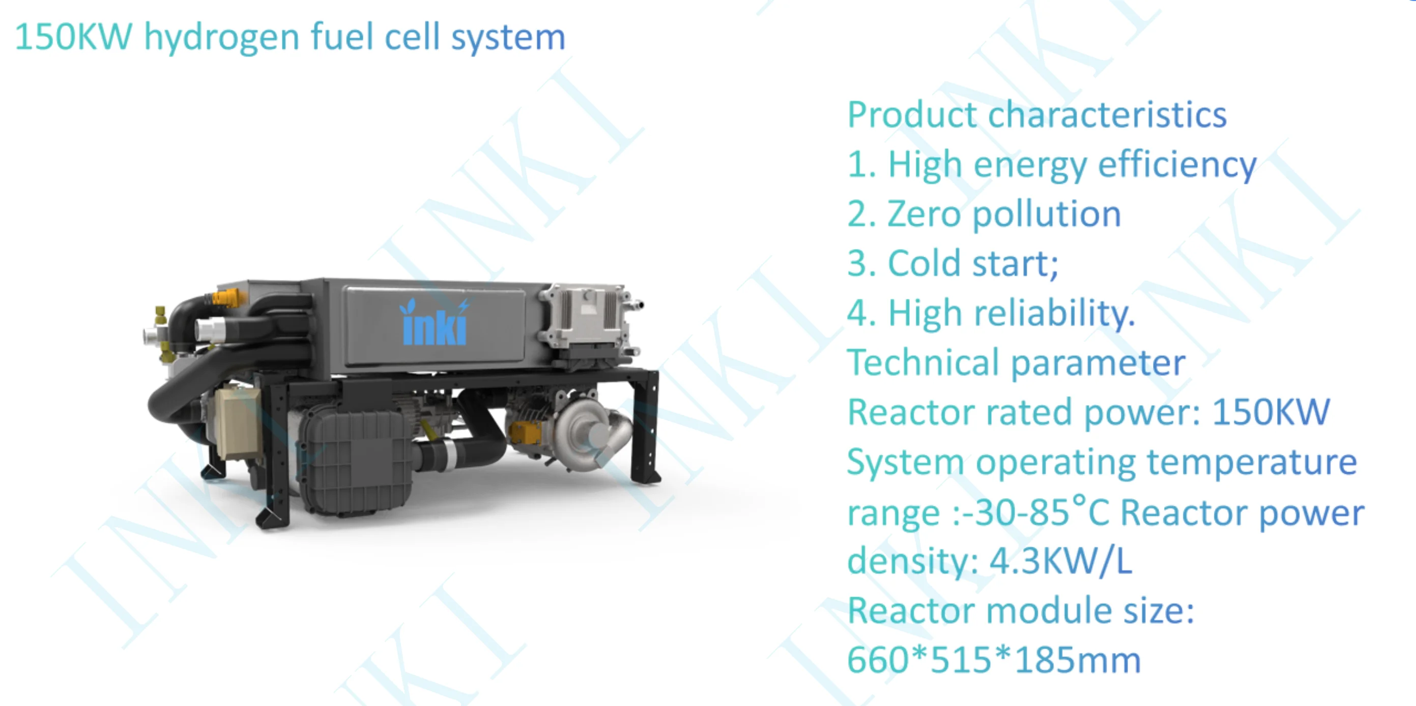 Hydrogen Fuel Cell 60KW Power Generator for Trucks - OEM | Wholesale