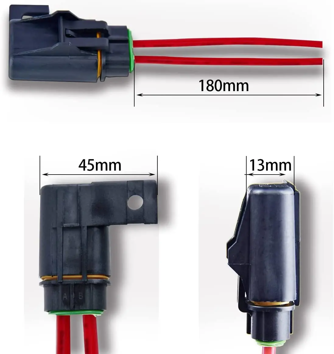 Automotive/Marine Waterproof Blade Style ATO/ATC Fuse Holder with Cover ...