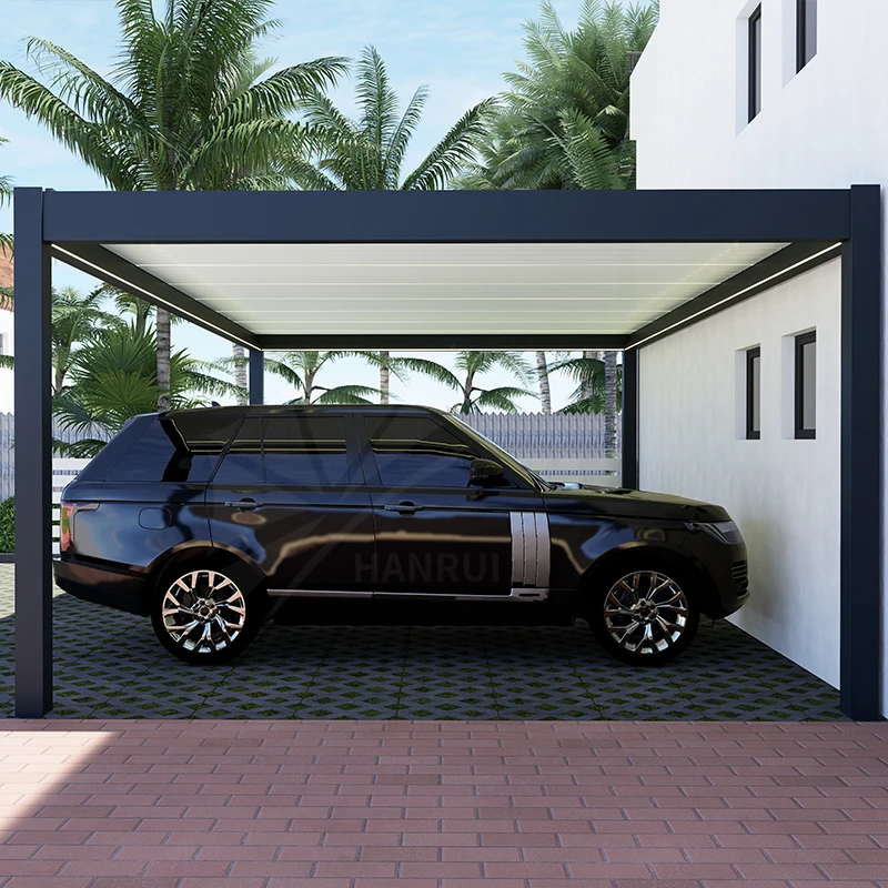 Carport Canopy Opening Aluminum Louvers Roof System Pergola Motorized ...