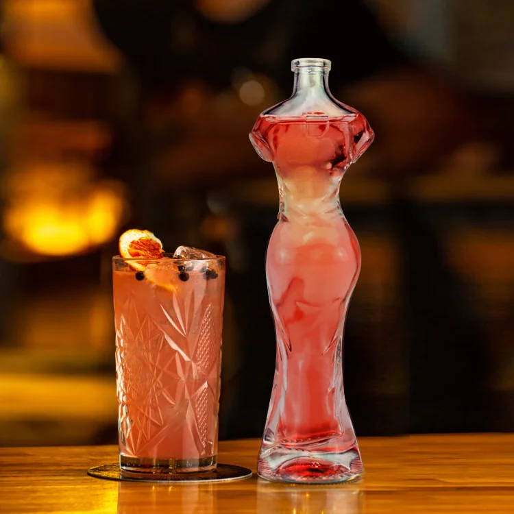Unique Shape Custom 160ml Woman Body Shaped Liquor Gin Vodka Spirits ...
