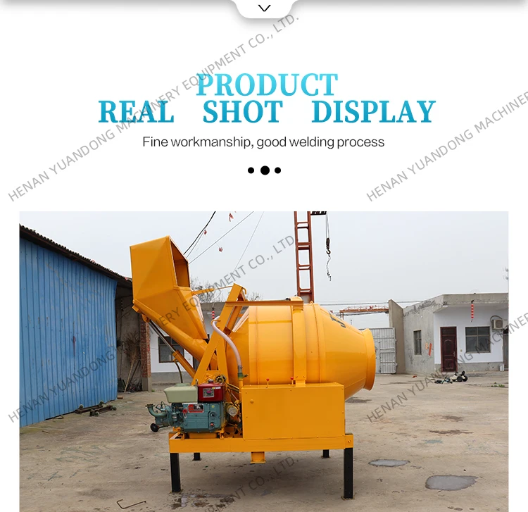 320l Drum Mixer Hydraulic Concrete Tank Machine Diesel Self-loading ...