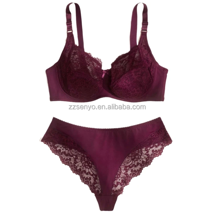 Ladies Underwear Sexy Bra And Panty New Design Underwire Plus Size Push ...