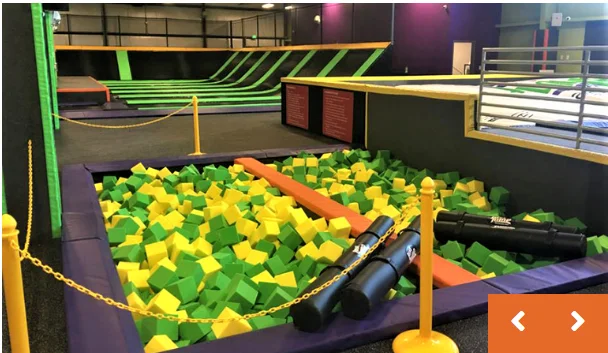Large Trampoline Park Parkour Bungee Jumping Indoor Trampoline Park ...