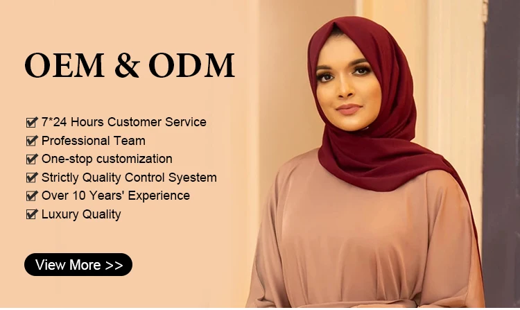 Wearable All Year Round Anti-wrinkle Pure Color Muslim Women Poly ...