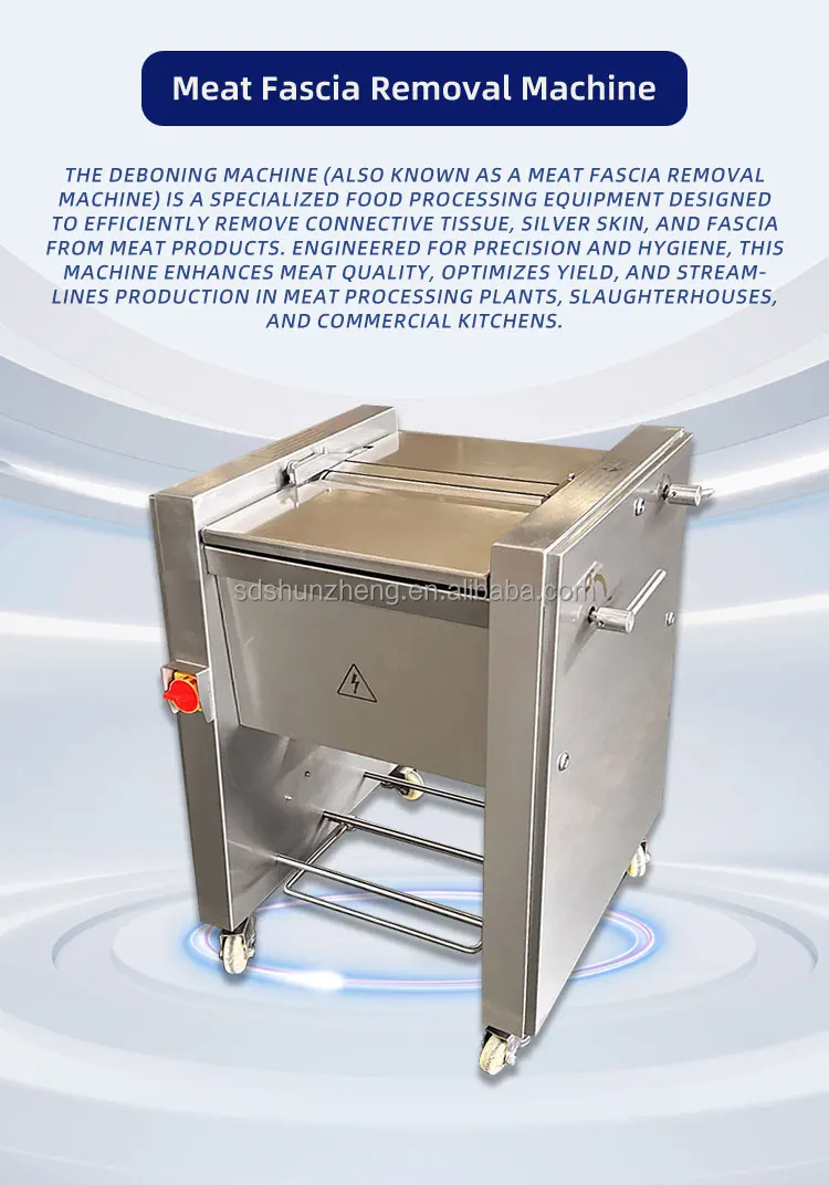 Industrial Automatic Meat Fascia Remover - High Efficiency