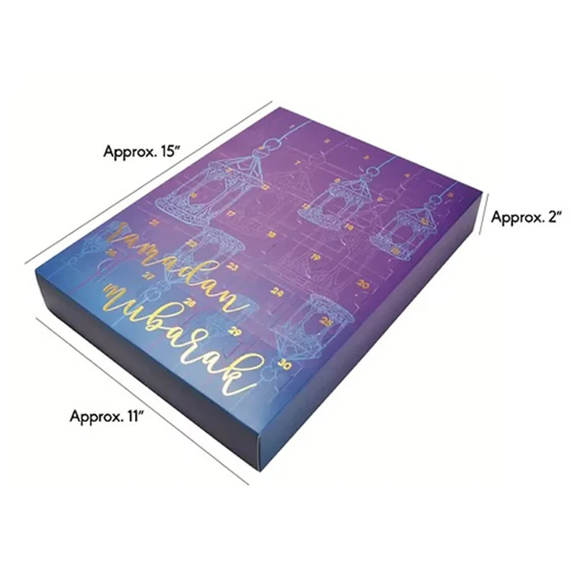 Custom Chocolate Ramadan Mubarak 30 Days Advent Calendar