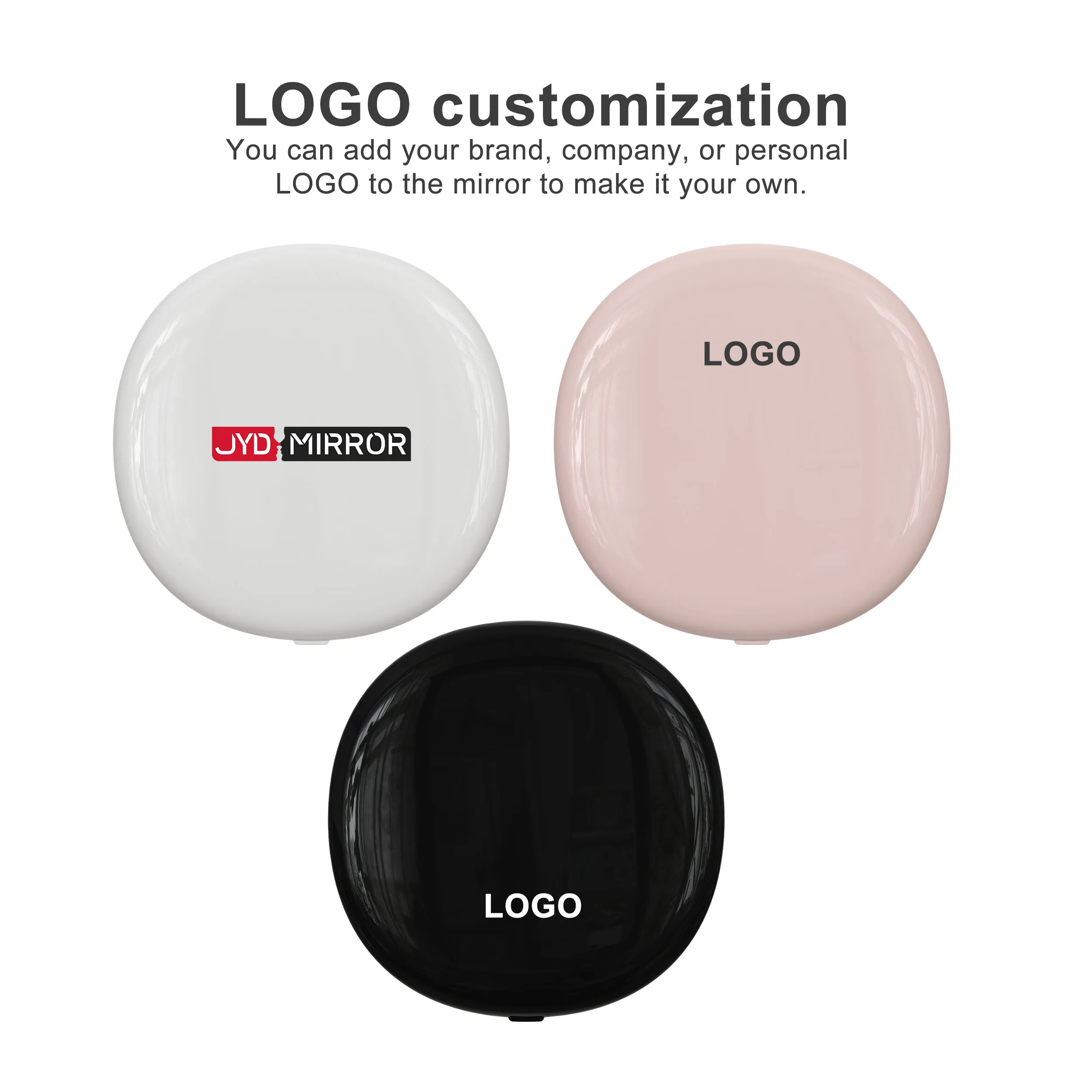 RM342 Portable Makeup LED Pocket Mirror - Dual Sided & Magnifying