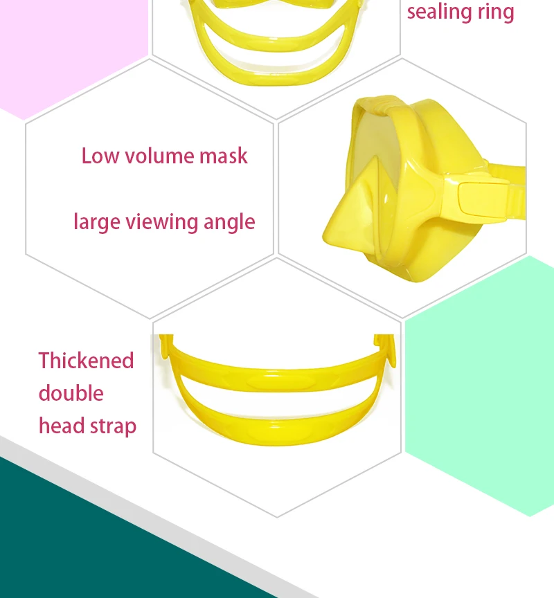 Aloma Professional Frameless Single Lens Silicone Material Spearfishing ...