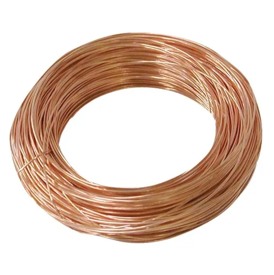 10 AWG Bare Copper Wire - 50 Ft Coil, 99.9% Pure