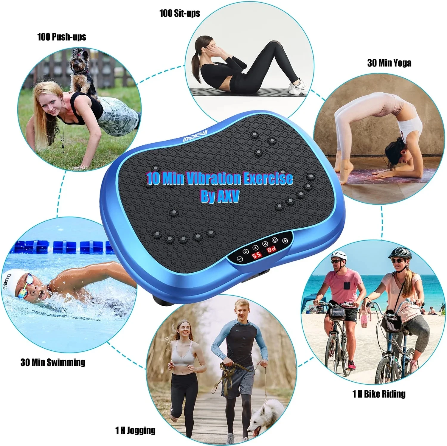Whole Body Power Fit Vibration Plate Exercise Vibrating Machines - Buy ...