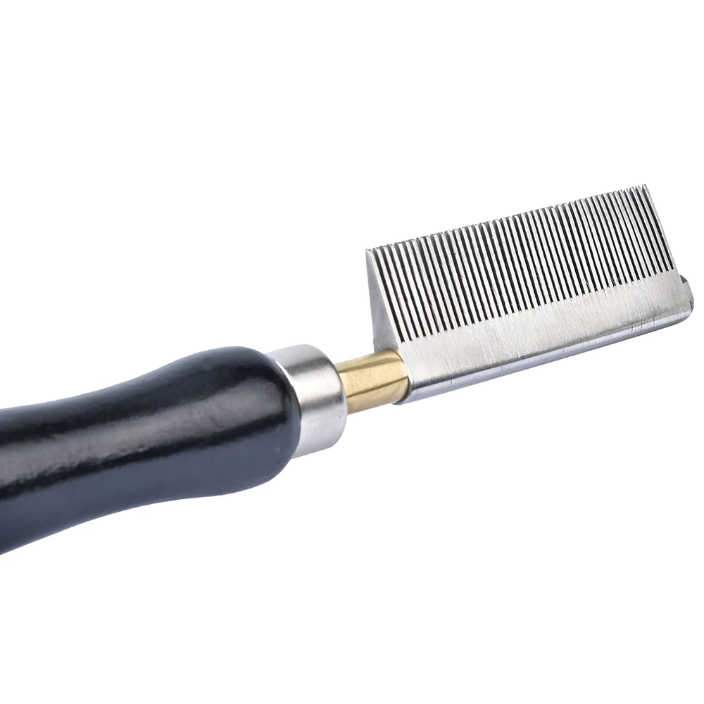 Metal Comb With Wooden Handle Metal Attachment Comb For Hair Clipper ...