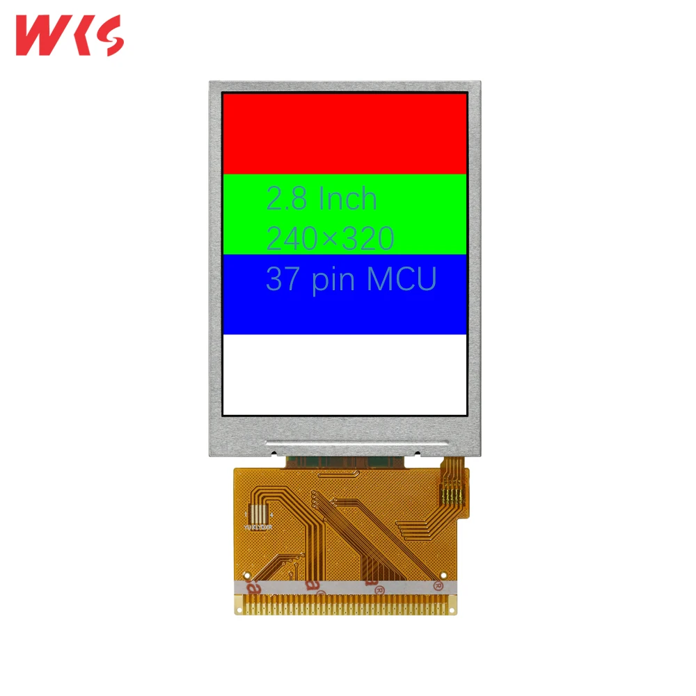 Hot sales 2.8 inch 240*320 resolution TFT color LCD display module 37pin 16 bit MCU interface ...