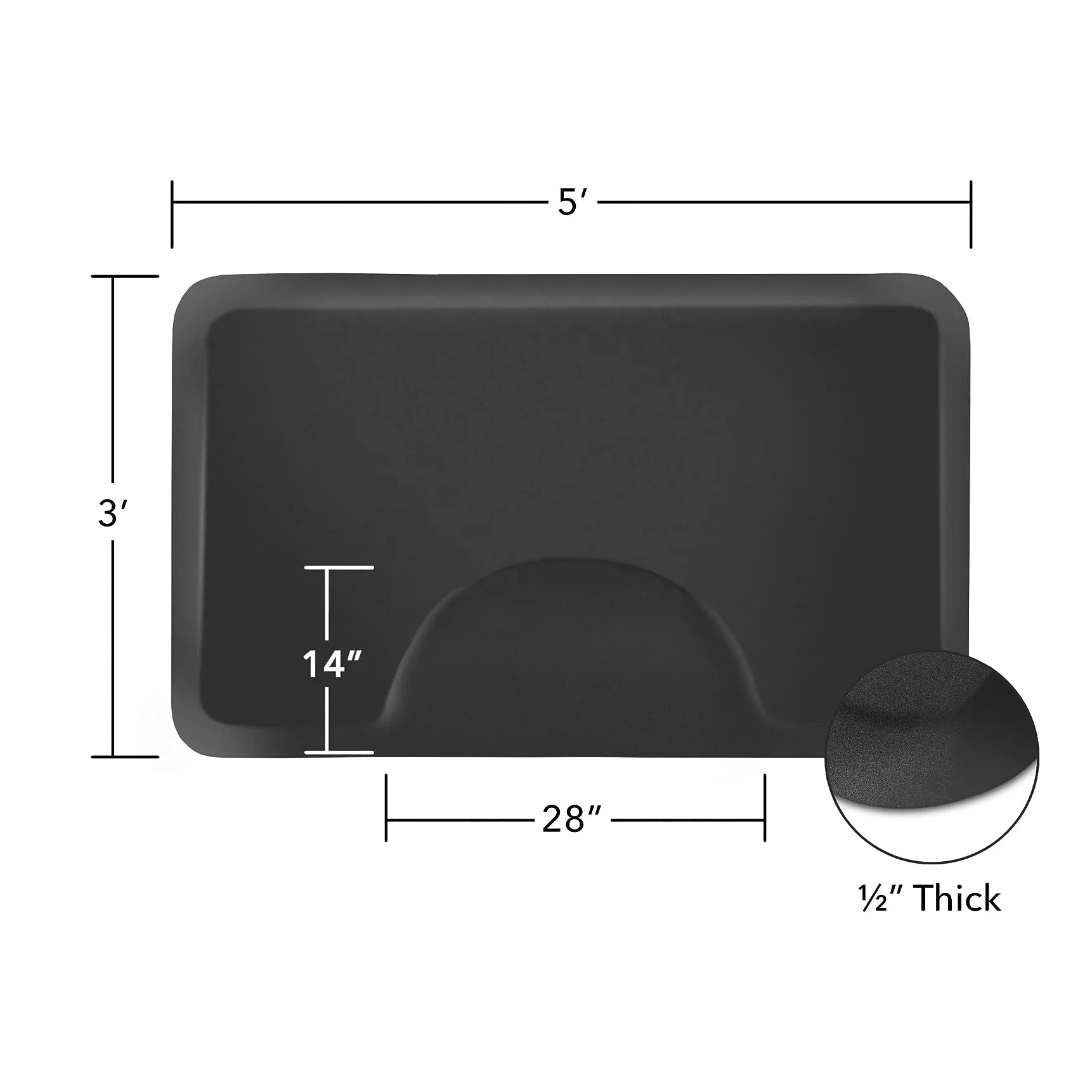 Wholesale OEM Black Rectangle Salon Barber Shop Mat