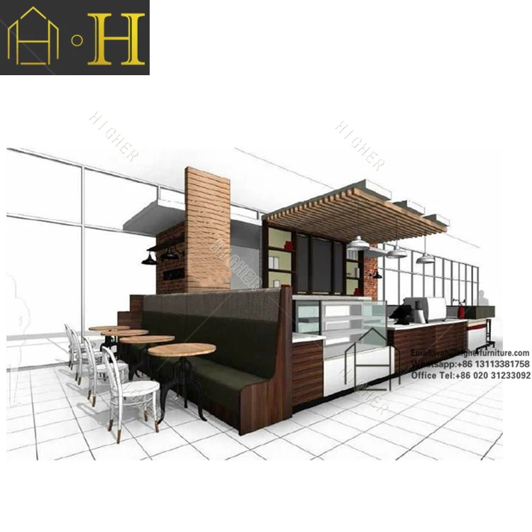 Luxury Food Kiosk Design for Retail - Customizable Solutions