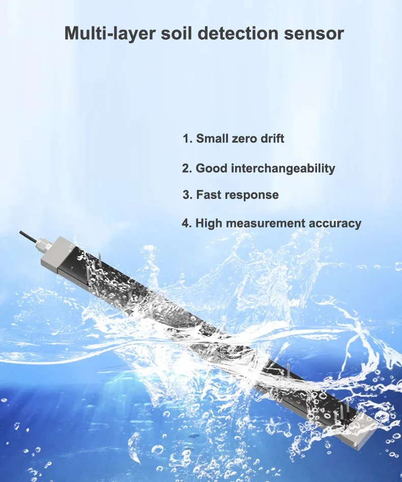 Multi Depth Soil Sensor RS485 Modbus for Agriculture