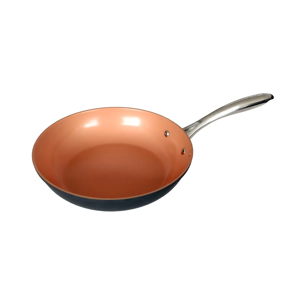 Hot Sale Copper Color Aluminum Pan Household Nonstick Double Bottom ...