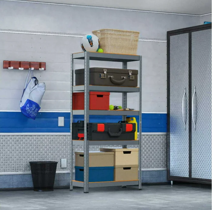 Heavy Duty Boltless Adjustable Shelving 5 Layer Tier Galvanized Sheet ...