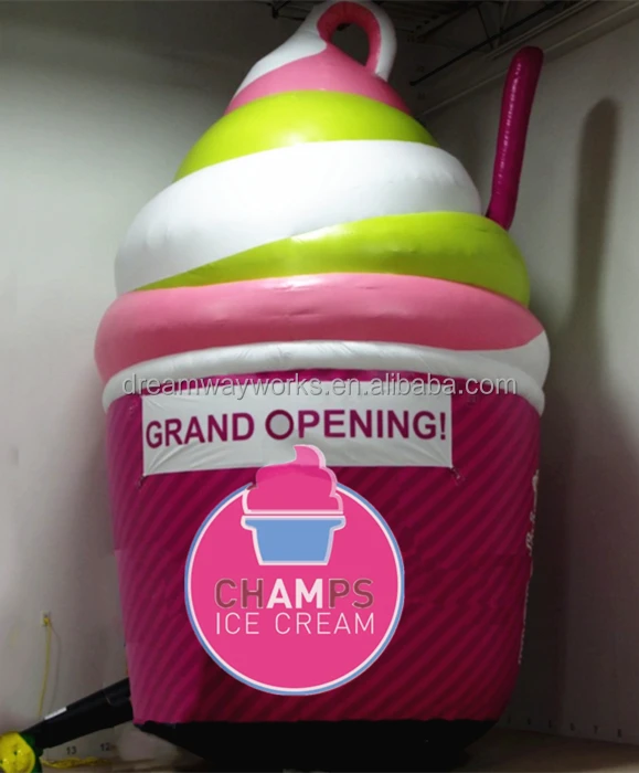 2021 Hot Sale Giant Inflatable Ice Cream Cone for Advertising