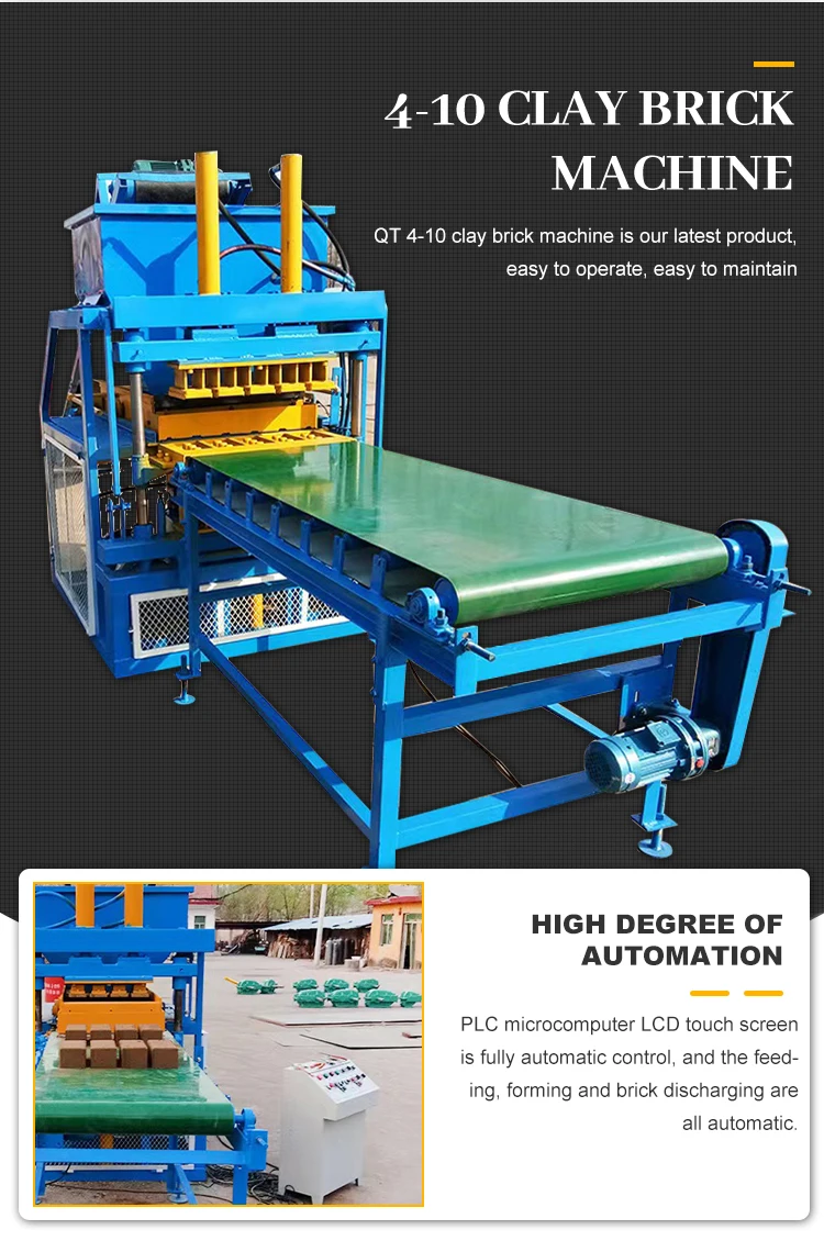 Construction Clay Bricks Hydraulic Pressure Automatic Clay Brick Making ...
