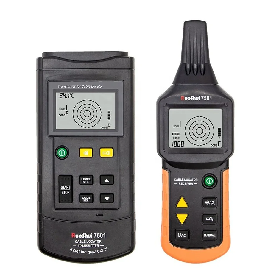 Ruoshui 7501 Cable Locator 12v-400v Ac Dc Detector Tester Professional ...