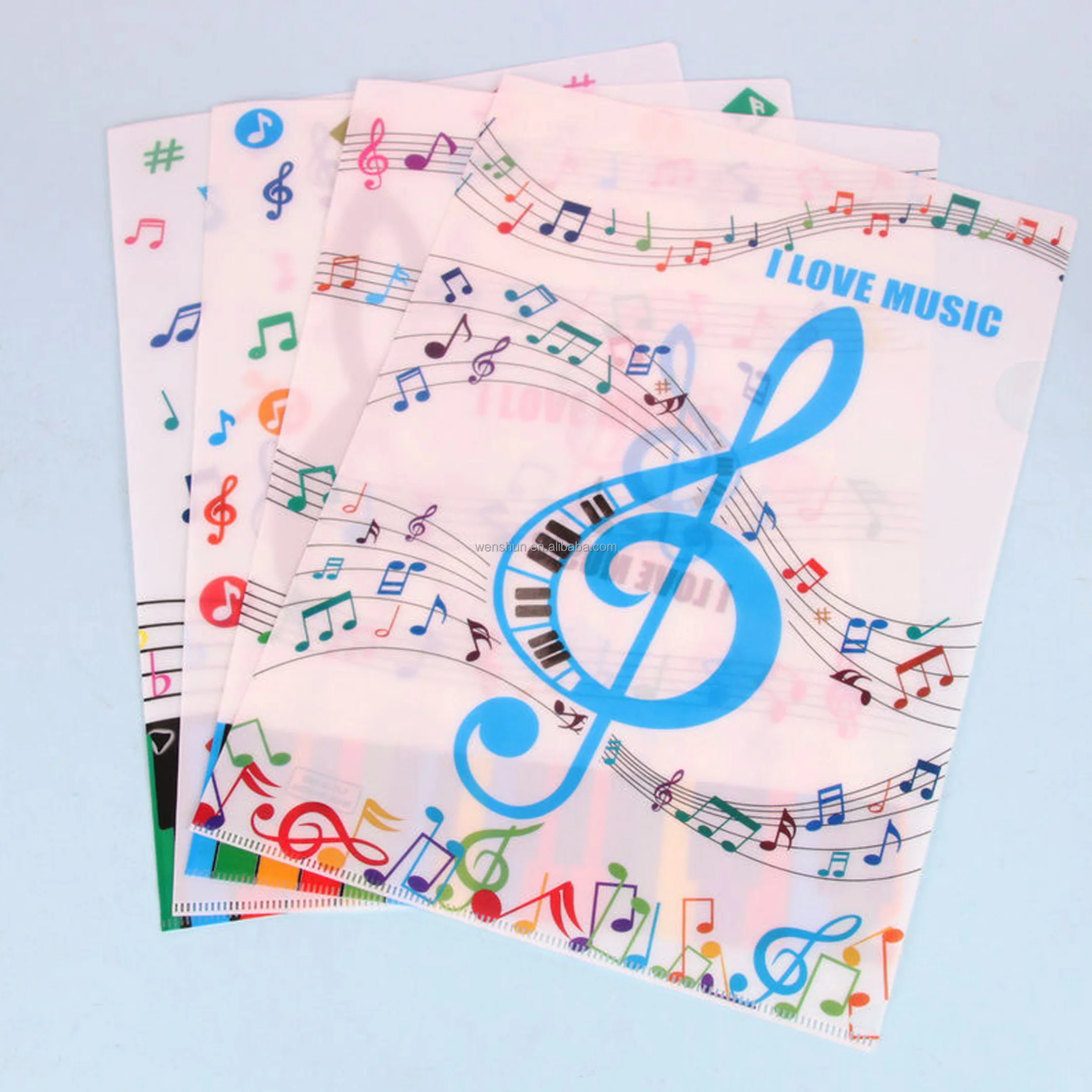 Custom Print l Shaped File Folder A4 Size Plastic Paper File Holder ...