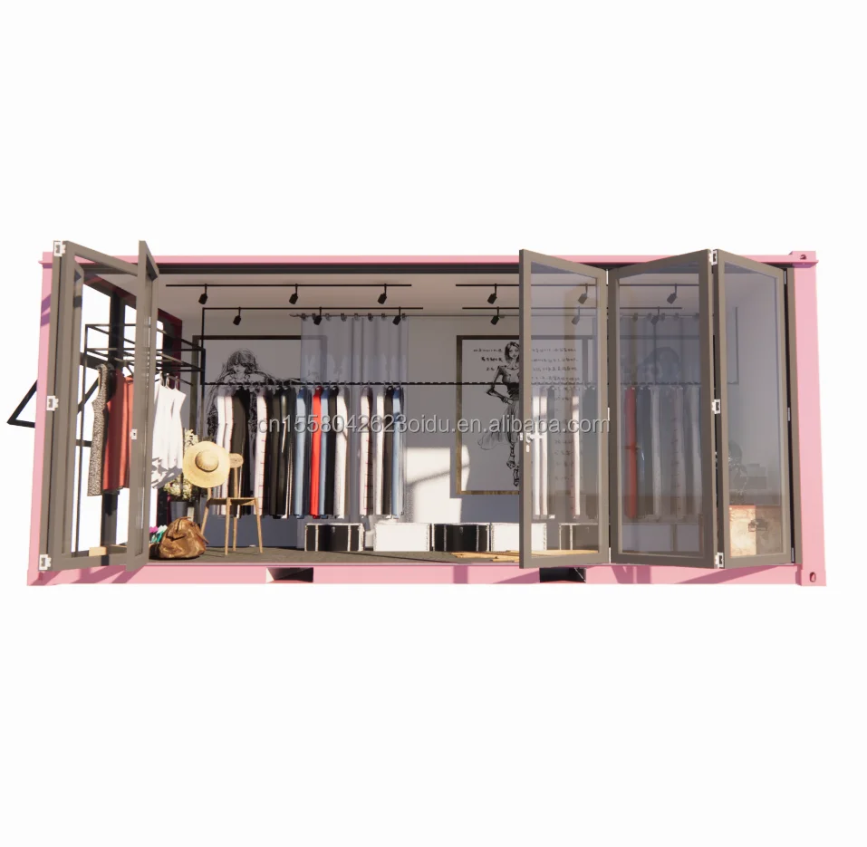20ft Prefab Container Clothing Store - Modern & Durable