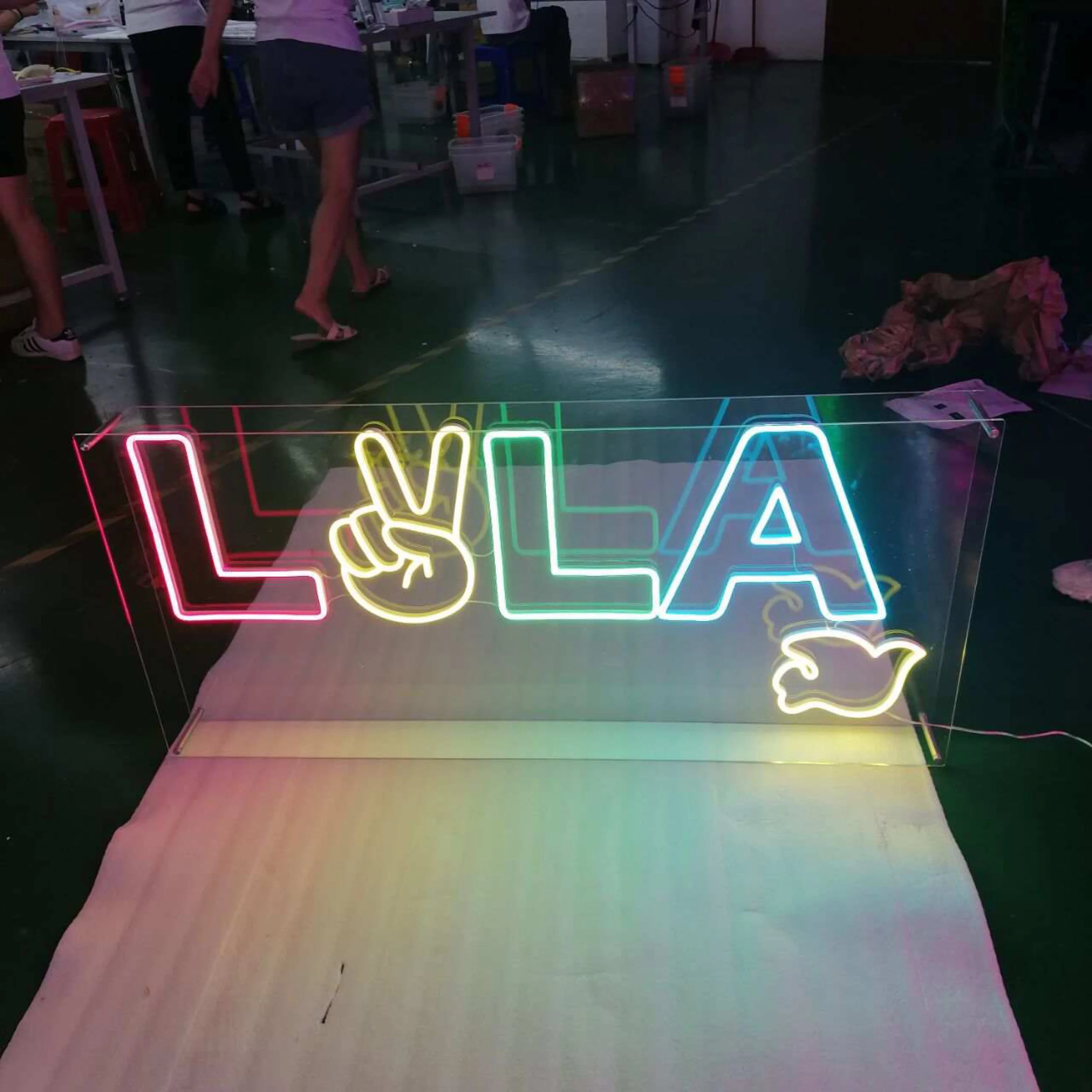 Manufacturer's Popular Wedding Custom Neon Sign Led Bar Party Decoration Acrylic Advertising ...