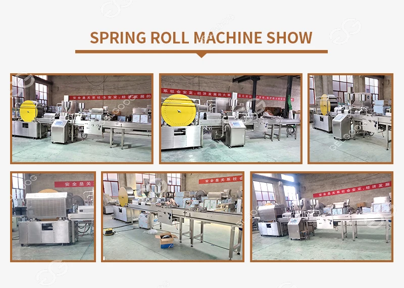 Automatically Spring Rolls Making Producing Line Spring Roll Fold ...