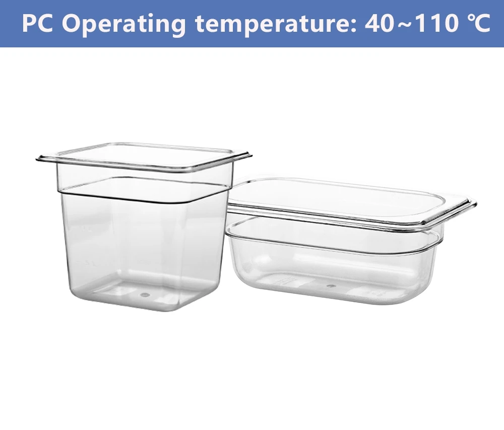 Modern Design 15l Hard Plastic Bin Clear Polycarbonate Round Storage ...