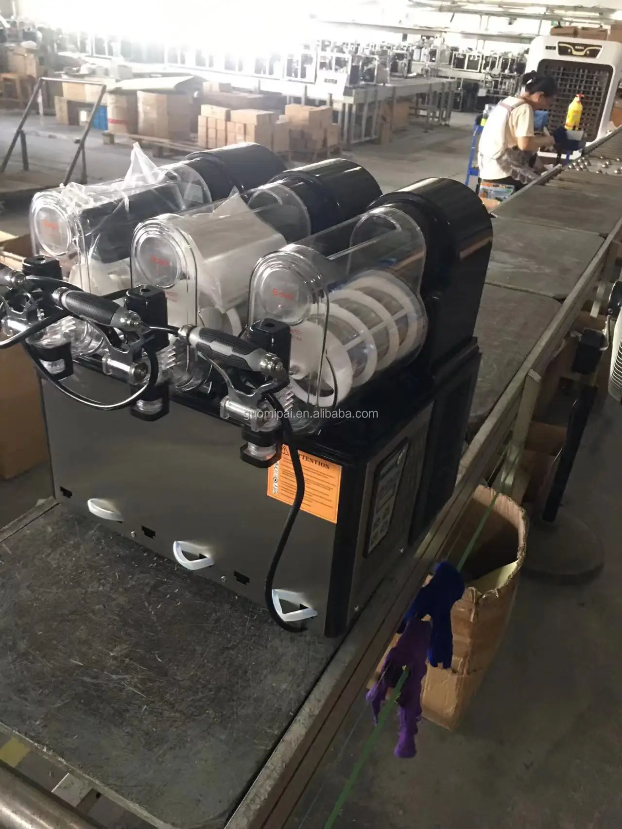 2 Tank Commercial Slush Machine Frozen Drink Maker Ice Cream Slush ...