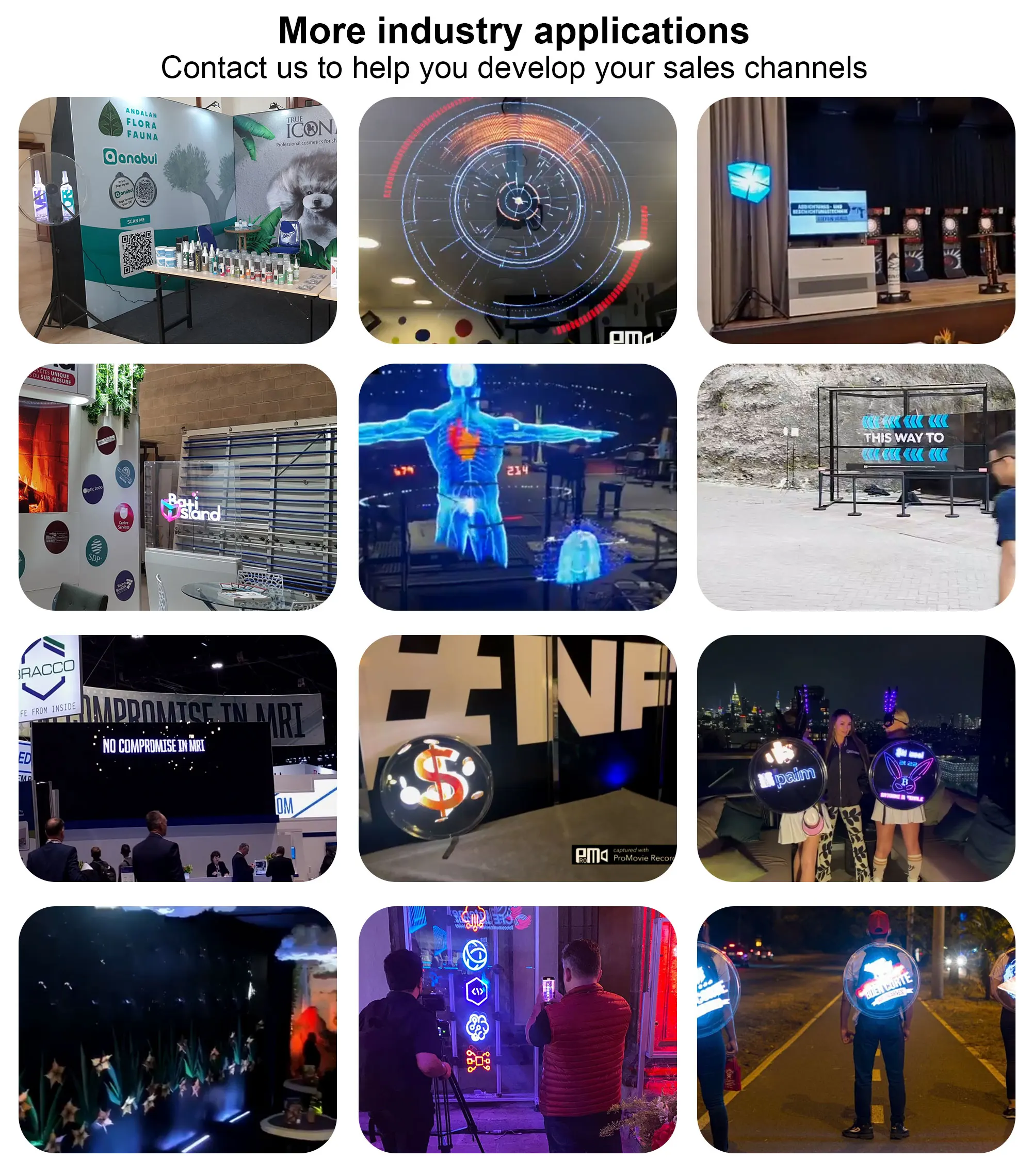 3D Hologram Fan Projector - Holographic Display for Restaurants, Hotels ...