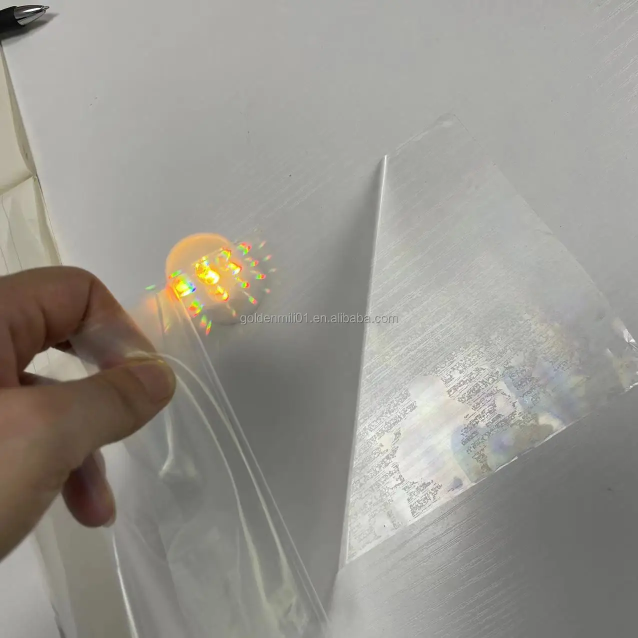 Adhesive Diffraction Film - Customizable Sheets & Rolls