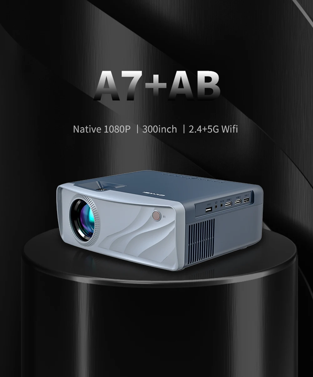 Caiwei New Smartphone Android 8000 Lumens Projector Tv A8+ab Factory ...